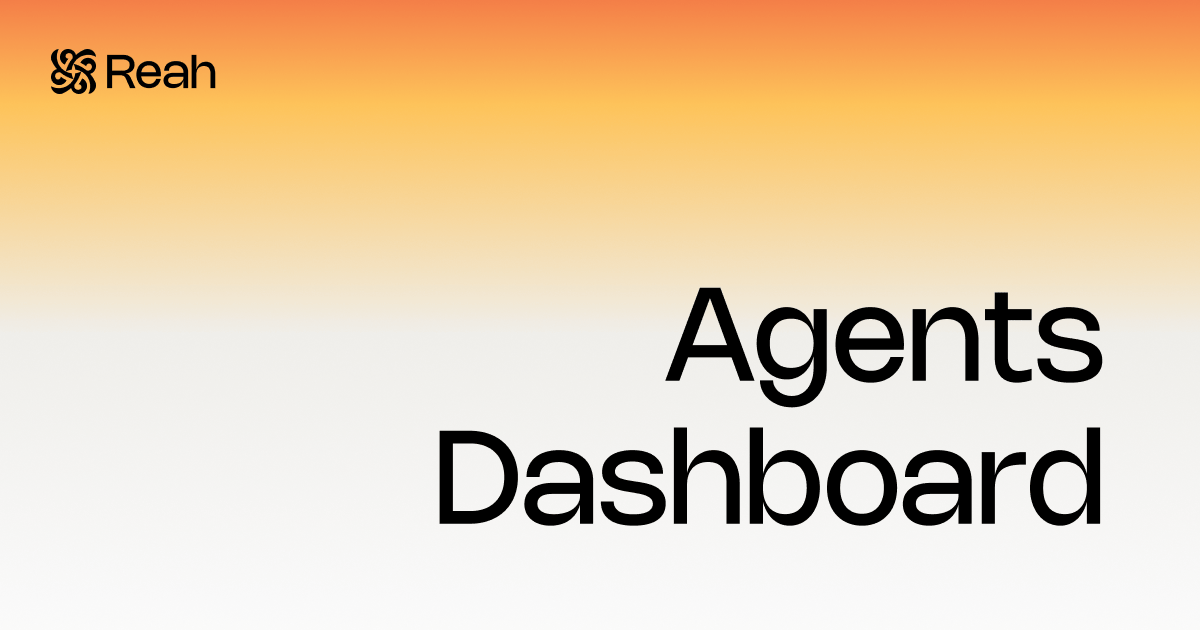 Agents Dashboard | Reah